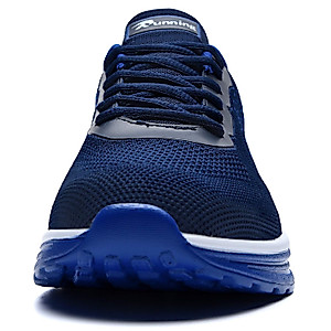 GOOBON Air Shoes for Men Tennis Sports Athletic Workout Gym Running Sneakers (Blue US 10.5 D(M)