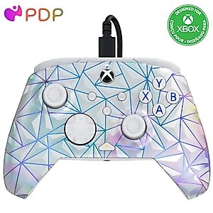 PDP Gaming REMATCH Advanced Wired Controller for Xbox Series X|S/Xbox One/PC, Customizable, App Supported - Frosted Diamond (Amazon Exclusive)