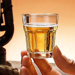 QAPPDA Shot glasses Set,1.6 OZ Mini Glass Cups Espresso Shot Glass Tequila Bar Glass,Clear Shooter Glass Bulk Set of 48,Small Glass Shot Cups with Heavy Base for Vodka,Liquor,Party,Birthday.