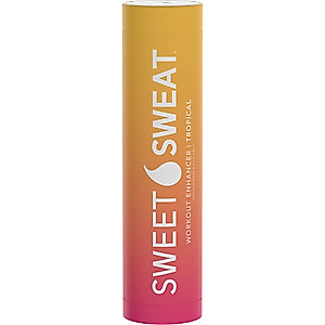 Sports Research Sweet Sweat Workout Enhancer Roll-On Gel Stick, Tropical - Makes You Sweat Harder and Faster, Use with Sweet Sweat Waist Trimmer