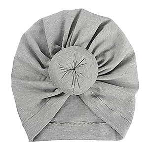 Newborn Baby Cotton Cloth Turban Toddler Rabbit Hospital Hat Ear Hat Kids Set Baby Cap (NN65)