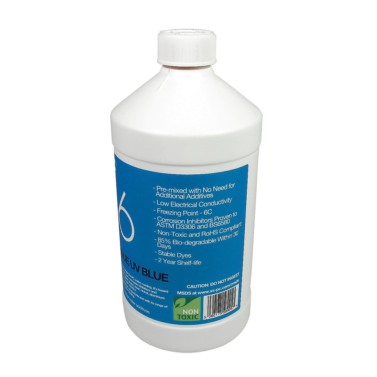 XSPC EC6 High Performance Premix PC Coolant, Opaque, 1000 mL, UV Blue