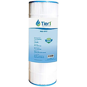 Tier1 Pool & Spa Filter Cartridge | Replacement for Hayward C1100, Star Clear II C1100, Filbur FC-1290, Pleatco PA100, C-8610 and More | 100 sq ft Pleated Fabric Filter Media