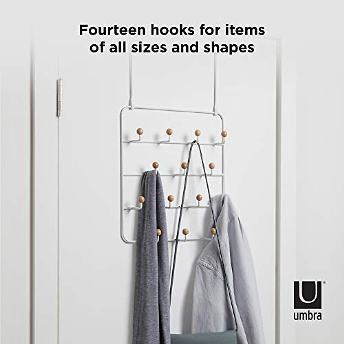 Umbra Estique Over-The-Door Multi-Use Organizer, White