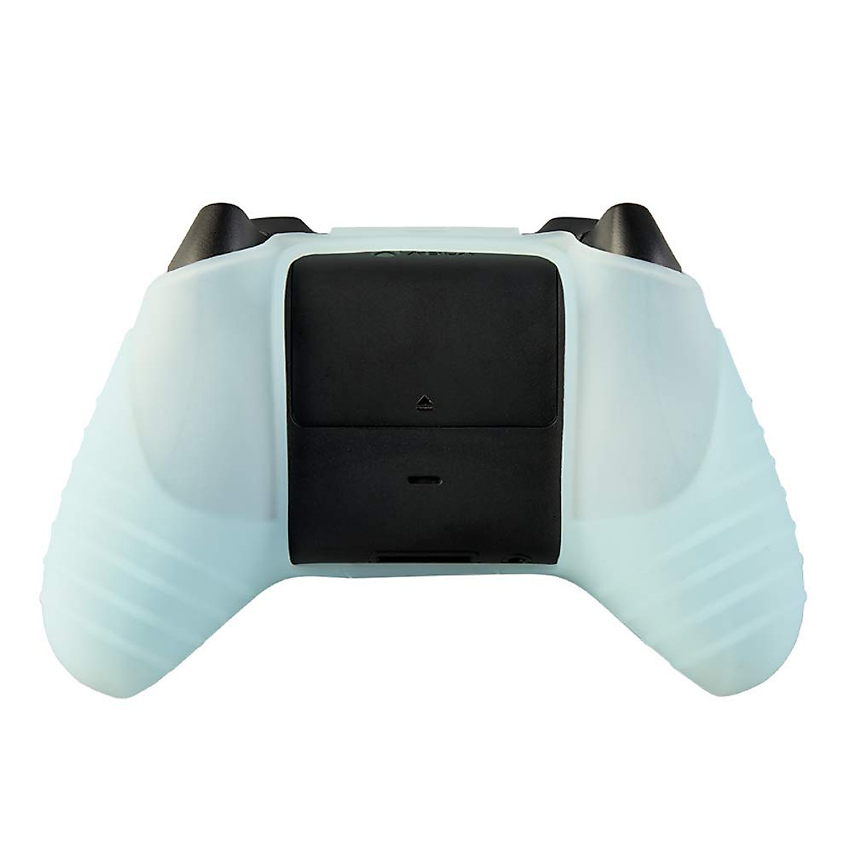 Controller Grip Cover for Xbox Series X/S, Anti-Slip Silicone Skin Protective Cover Case for Microsoft Xbox Series X/S Controller, 2 Pack with 8 Thumb Grips (White+Blue)