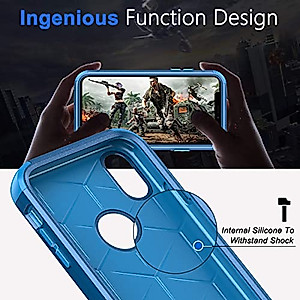 Lfurxzek for iPhone XR Case Heavy-Duty Tough Rugged Lightweight Slim Shockproof Protective Full Body Protection Shockproof Silicone Case for iPhone XR 6.1 Inch Blue