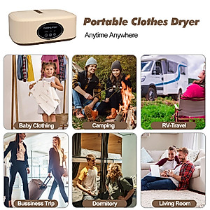 Portable Dryers for Laundry Portable Clothes Dryer Mini Dryer for Clothes Foldable Travel Clothes Dryer Portable Dryer For Apartment,Rv,Travel,Hotel Home Dorm Camping