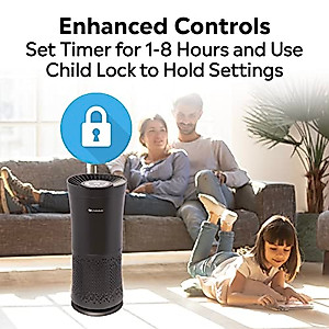 enviroboss Z400 Air Purifier, up to 326 sq ft, Black