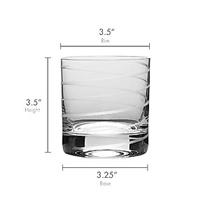 Mikasa, Double Old Fashioned Glass, Clear Clear, Set of 4