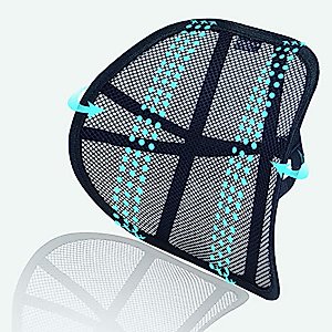 Big Ant Lumbar Support, Car Back Support Mesh Double Layers Ergonomic Designed for Comfort and Lower Back Pain Relief - Car Seat Lumbar Support for The Driver, Office Chair, Wheelchair