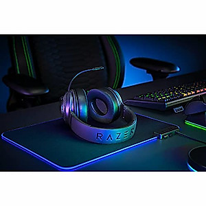 Razer Kraken V3 X Gaming Headset: 7.1 Surround Sound - Triforce 40mm Drivers - HyperClear Bendable Cardioid Mic - Chroma RGB Lighting - for PC - Classic Black