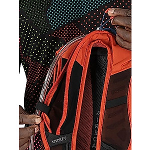 Osprey Raptor 10L Men's Biking Backpack with Hydraulics Reservoir, Firestarter Orange, One Size