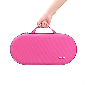 RLSOCO Hard Case for Dyson Airwrap Complete Long/Complete Styler HS08 HS05 HS01 - Fits 4pcs Long Barrels or Short Barrels - Pink (Case Only,Hair Styler is not Included)