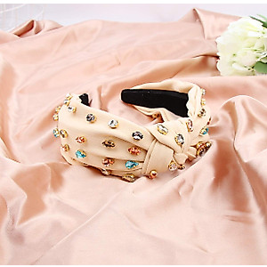 FEDANS Women Knotted Jeweled Headband Embellished Top Hairband ladies Twist Bohemian Hair accessories for Girls