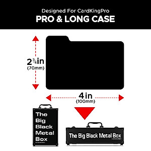 CardKingPro Playing Card Dividers by Pack 16pcs | Writable Tabs | 100 x 70mm | Tabbed Index Cards | Designed for Long & PRO Edition Cases