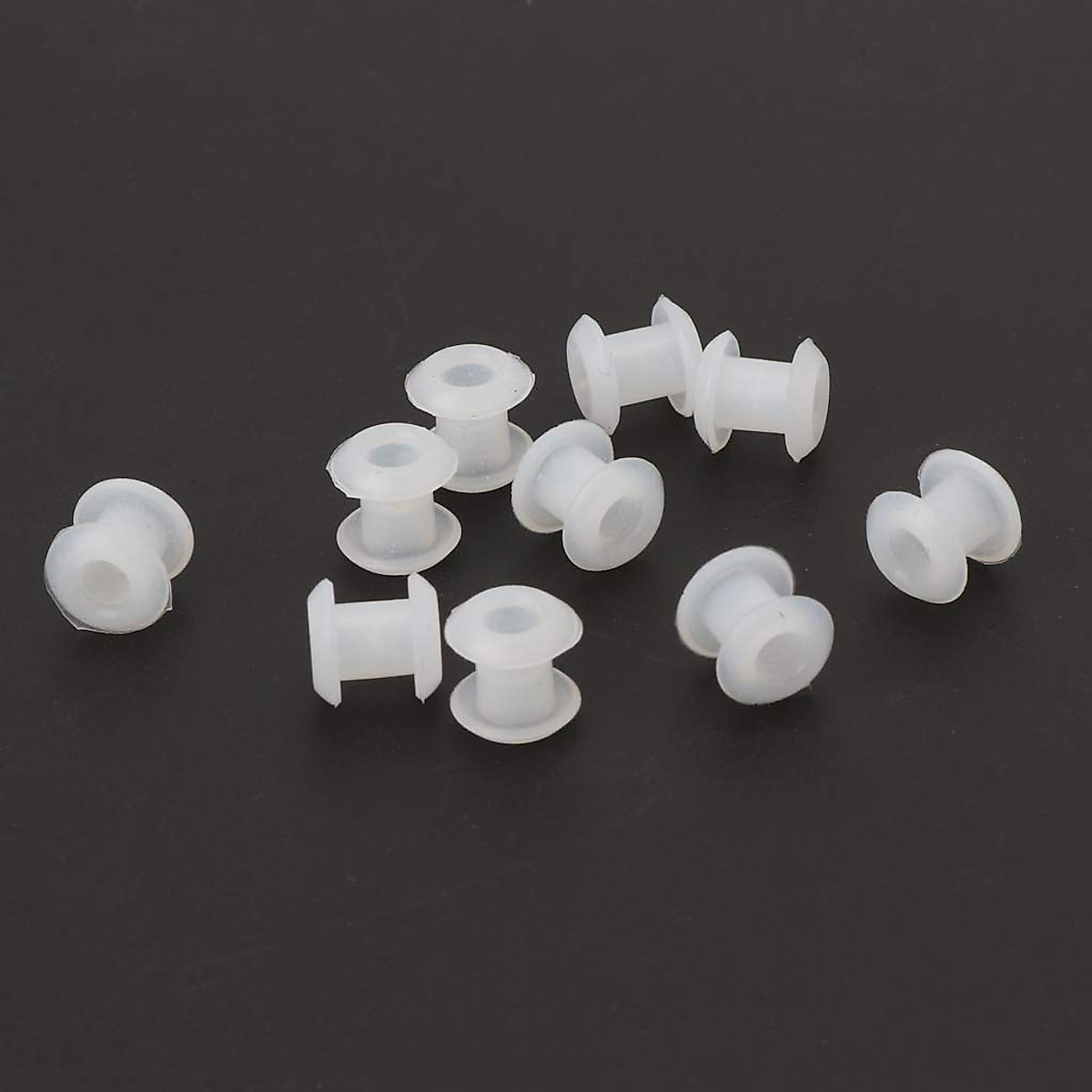 lixuesong 10 Pieces Silicone Rubber Stoppers Practical Ring Bead Spacer Durable Ring Spacer DIY Jewelry Making Accessories