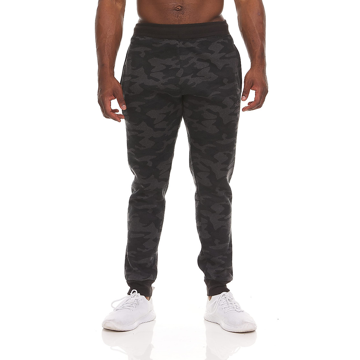 Spalding Mens Competition 2.0 Joggers, Black Camo, XL