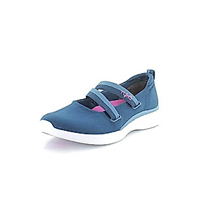Ryka Womens Molly Fitness Lifestyle Slip-On Sneakers Navy 10 Wide (C,D,W)
