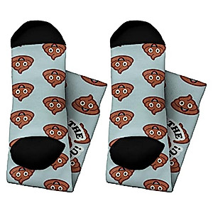 ThisWear Couples Gifts For Men I Love The Poop Emoji Out Of You 1-Pair Novelty Crew Socks