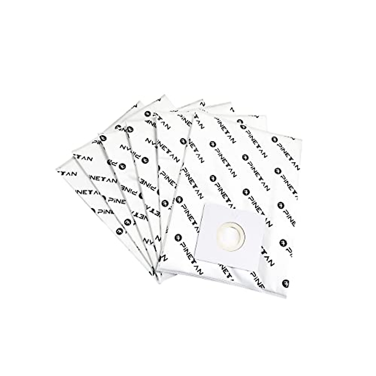 Pinetan UA807-6 HEPA Replacement Vacuum Cleaner Bags for Pinetan Canister Vacuum UA807, Pack of 6, White