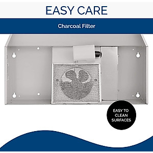 Broan-NuTone 423001 30-inch Under-Cabinet Range Hood with 2-Speed Exhaust Fan and Light, White