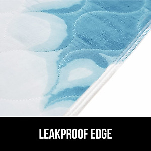 Gorilla Grip Washable Underpads, Waterproof Reusable Heavy Absorbency Incontinence Bed Pads, Leak Proof Toddler Mattress Pads, 76x34 Slip Resistant Pad Protector for Bedwetting, Adults and Kids, White