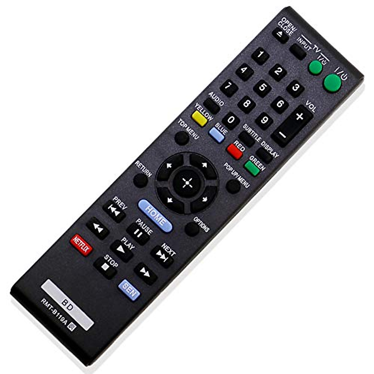 New Replaced Remote RMT-B119A fit for Sony BDP-BX110 BDP-BX310 BDP-BX510 BDP-BX59 BDP-S1100 BDP-S3100 BDP-S390 BDP-S5100 BDP-S590 BDPBX39 BDPBX59 BDPS390 BDPS390WM BDPS590 BLU-RAY DISC Player