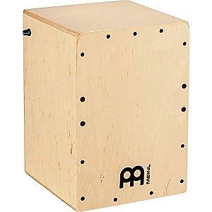 Meinl Percussion Jam Pickup Cajon Box Drum with Internal Snares and Electronics for Amp or PA System, Compact Size — Made in Europe — Play with Your Hands, Baltic Birch, 2-Year Warranty (PJC50B)