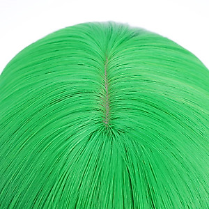 Bopocoko Green Wig Light Green Wigs for Women St Patricks Day Short Green Bob Wig with Bangs Natural Soft Green Wig BU239LGR