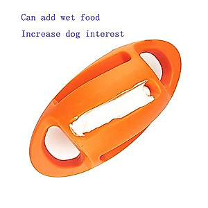 chenmgen Chewing Toys Interactive Training Dog Toy Toy Dog Dog Vocal Toys Bite Pub Blowing Rubber Toy Rugby Toy Roop,Orange