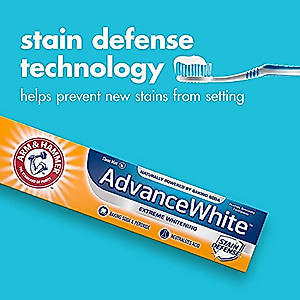 ARM & HAMMER Advance White Baking Soda Toothpaste, Frosted Mint 6 oz (Pack of 4)
