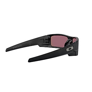 Oakley Men's Oo9014 Gascan Rectangular Sunglasses, Matte Black/Prizm Sapphire Iridium Polarized, 60 mm