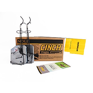 Cinch Traps Mole Trap Kit: Two Traps With Mole Tunnel Flags And Instructions - By - Made In America