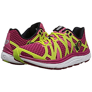 PEARL IZUMI Women's W EM Road H 3 Running Shoe, Cerise/Honeysuckle, 5 B US