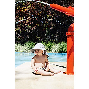 Baby and Toddler Sun Hat - UPF 50+ Kids Boy & Girl Summer Swim Pool & Beach Hat Light Pink