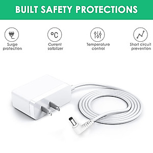 Mrgru 24V Power Cord for Diffuser Compatible with VicTsing/Young Living/DoTerra Petal/URPOWER/InnoGear 120ml 150ml 200ml 500ml Essential Oil Diffuser Humidifier Replacement Power Supply Adapter