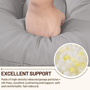 BayHomes Adirondack Chair Cushion,44 Inches Waterproof High Back Outdoor Chair Cushions with Non-Slip Bottom,High Back Patio Chair Cushions,Rocking Chair Cushions Outdoor with Lace-up