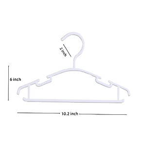 Baby Nursery Closet Hangers,Non-Slip Laundry Infant Pant Hanger for Newborn Clothes Gift,Ultra-Thin Child Coat Hanger for Girl Boy Toddler Kid,80pcs White (White, 40)