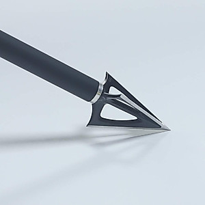 JIANZD Broadheads 100 Grain Fixed Blades Stainless Steel Hunting Broadhead Arrow Tips Pack of 6 Pcs Archery Arrow Heads for Crossbow Recurve Bow and Compound Bow