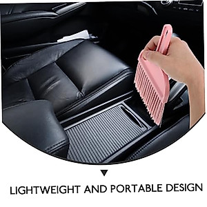 Mobestech 1 Set Mini Table Broom Broomstick Hand Held Broom Mini Broom Small Broom Dust Pan Brush Broom with Dustpan Broom and Dustpan Classroom Cleaning Supplies Handheld Broom Pink Plastic