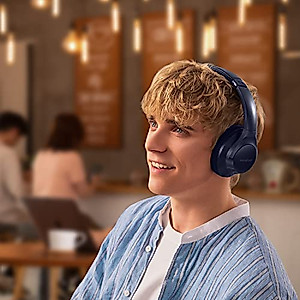 Soundcore by Anker Life Q20+ Active Noise Cancelling Headphones, 40H Playtime, Hi-Res Audio, Soundcore App, Connect to 2 Devices, Memory Foam Earcups, Bluetooth Headphones for Travel Office (Renewed)