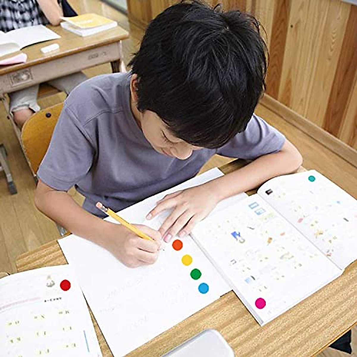 PARLAIM 7 Color 3/4 Inch Round Color-Coding Label Stickers, Color Coded Dots for Classroom Office Art DIY Yard Sale Stickers-1050PCS