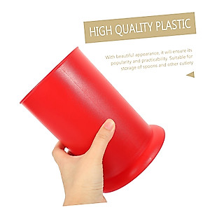 OKUMEYR Kitchen Chopstick Holder Kitchen Utensil Canisters Cutlery Holder Tin Flatware Holder Storage Utensil Drying Rack Chopstick Holder Storage Utensil Holder Plastic Organizer Round