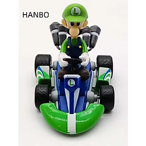 HANBO 3 pcs Bigger Super Star Mari Bros Kart Pull Back Cars