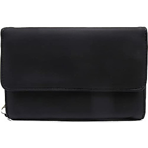 MUNDI Women's Faux Leather MY BIG FAT WALLET Flap RFID Clutch Ladies ib103x (Black)