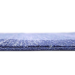 Unique Loom Del Mar Collection Area Rug - Abigail (7' 10" Square, Navy Blue/ Blue)