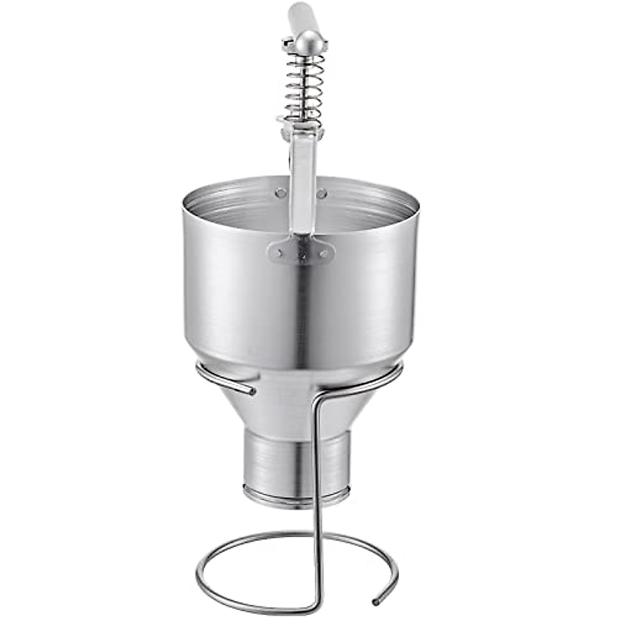 VBENLEM Donut Depositor 5L Capacity Donut Dropper Hopper Food-Grade Aluminum Manual Donut Dispenser 6 Adjustable Thicknesses Donut Hopper with Stand Donut Batter Dispenser for Home & Commercial Use