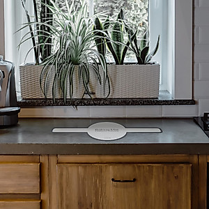 Operitacx Silicone Baking Mat for Dutch Oven Bread Baking Non- Stick Dough Rolling Pad with Long Handles Reusable Table Sheet White Black