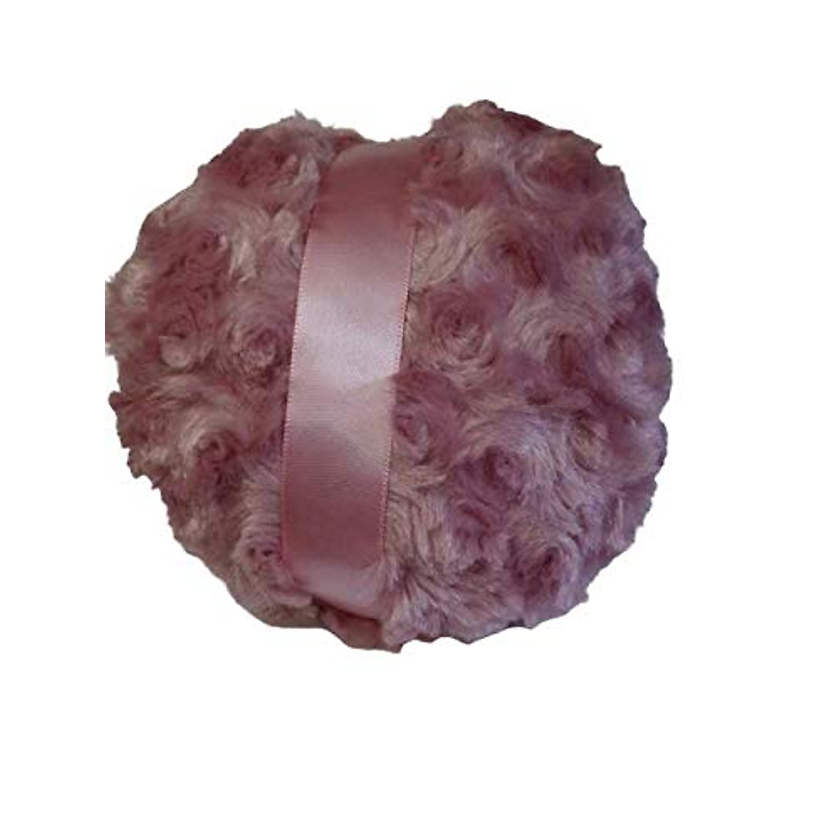 Dusty Pink Silky Powder Puff for Dusting Powder Large 4 1/2 Inch Diameter