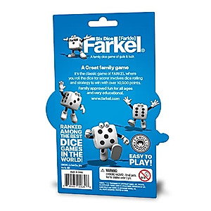 Imagination Gaming FARKEL Dice Tube, The Classic Addictive Game of Guts & Luck, Family-Friendly Fun, Game Night Entertainment, 6 Farkel Dice, Rules, Farkle, Players 2+, Ages 8+